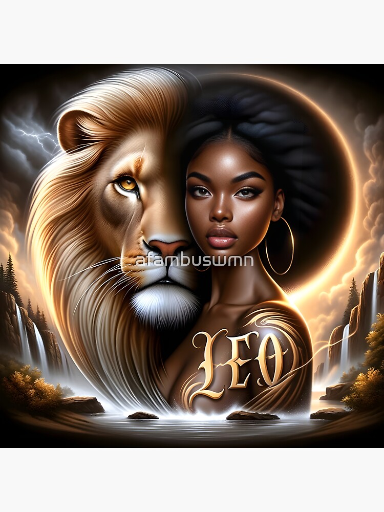 "THE LEO QUEEN" Sticker for Sale by afambuswmn | Redbubble