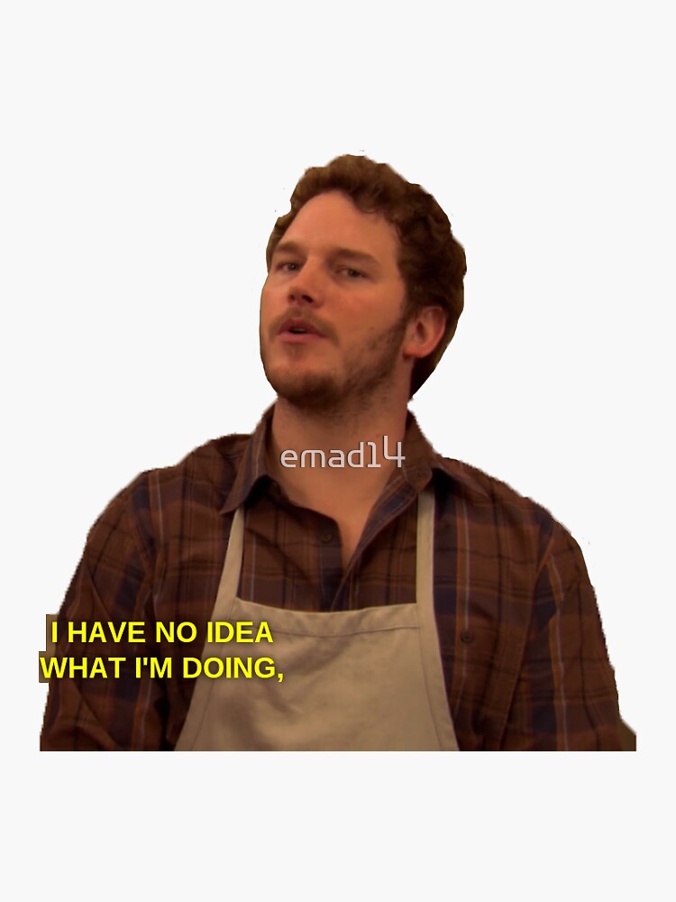 "andy dwyer" Sticker for Sale by emad14 | Redbubble