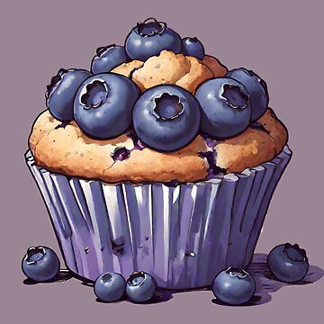 "Blueberry Muffin" Sticker for Sale by Jackson-Will | Redbubble