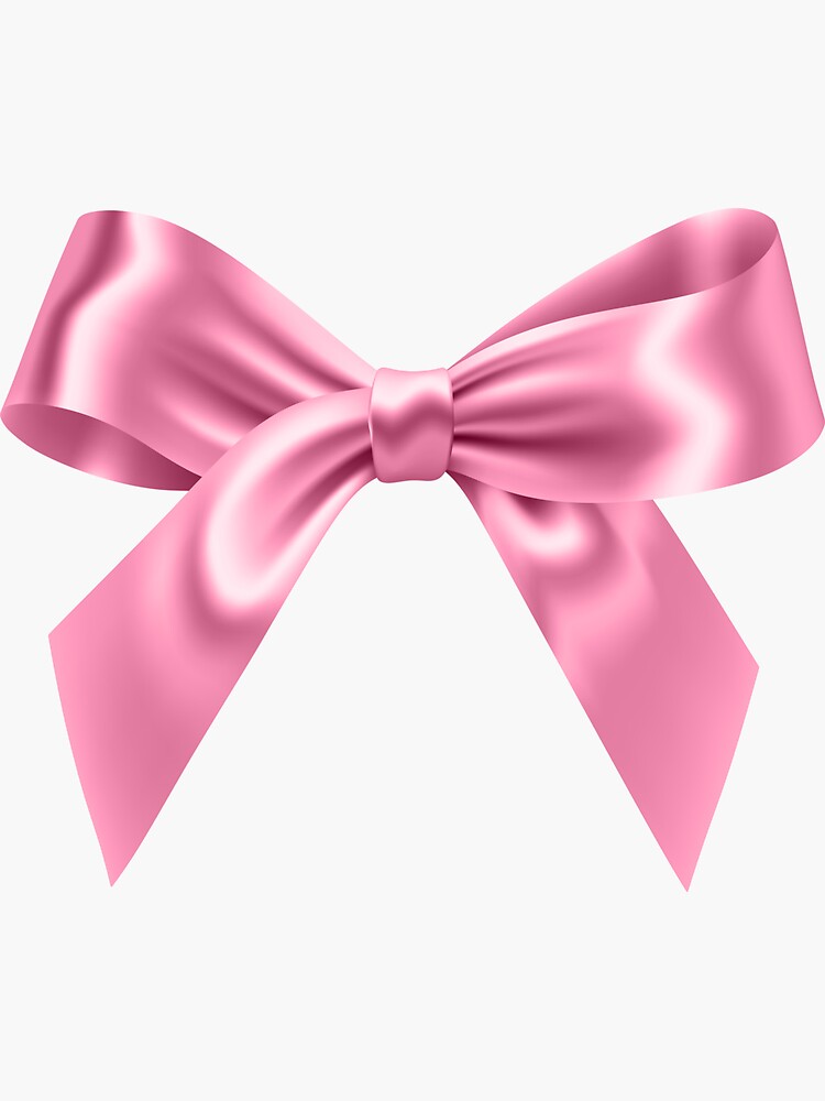 "Pink bow " Sticker for Sale by christinaaaa55 | Redbubble