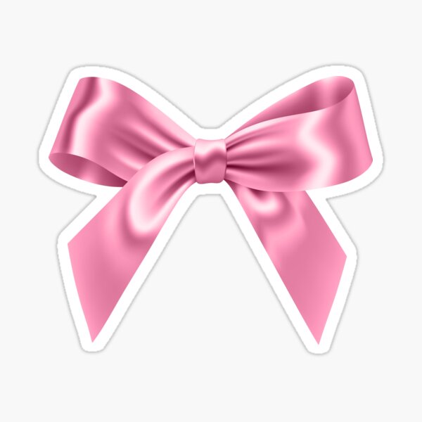 "Pink bow " Sticker for Sale by christinaaaa55 | Redbubble