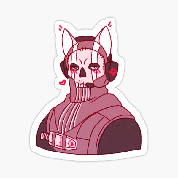 "COD: Ghost uwu" Sticker for Sale by Qrowik | Redbubble