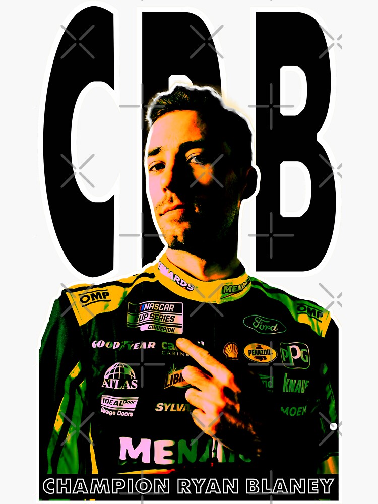 "Champion Ryan Blaney - CRB" Sticker for Sale by boyerworks | Redbubble