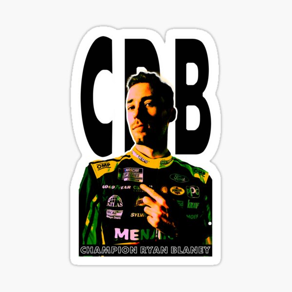 "Champion Ryan Blaney - CRB" Sticker for Sale by boyerworks | Redbubble