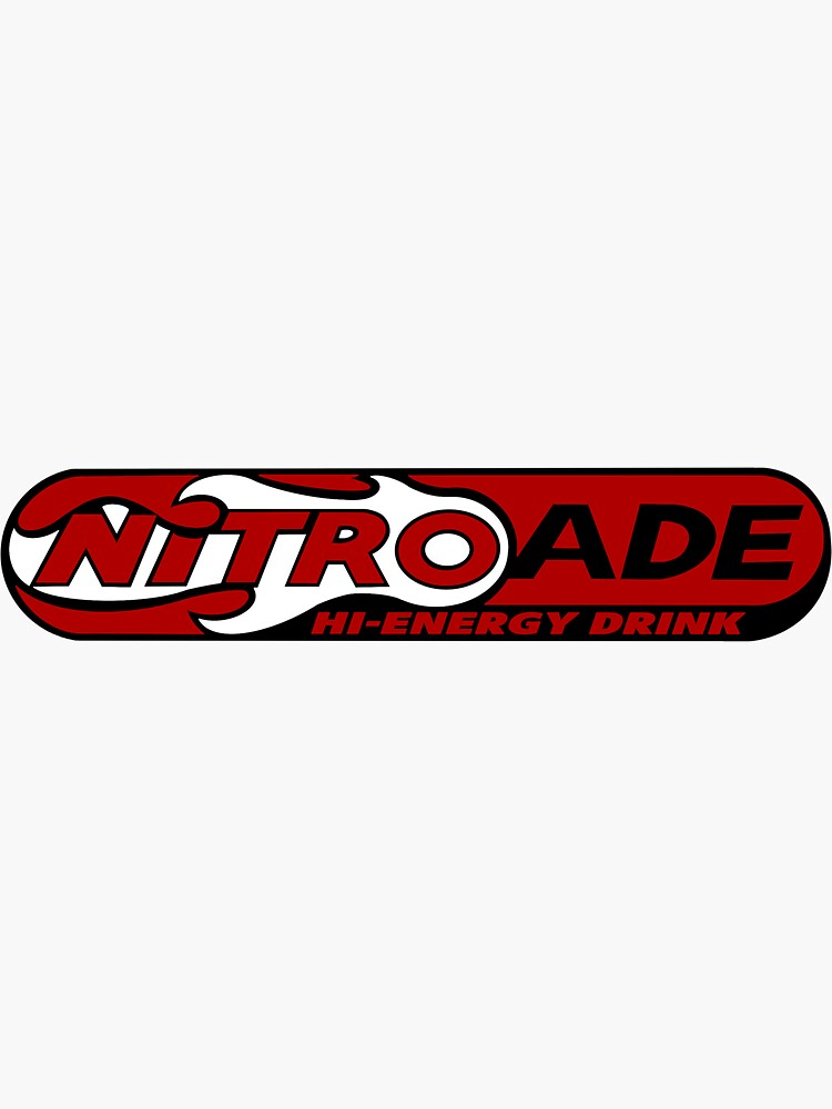 "Nitroade Red Logo" Sticker for Sale by mvelas17 | Redbubble