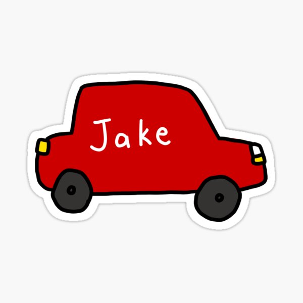 "Jake toy car" Sticker for Sale by Maryanne Purcell | Redbubble