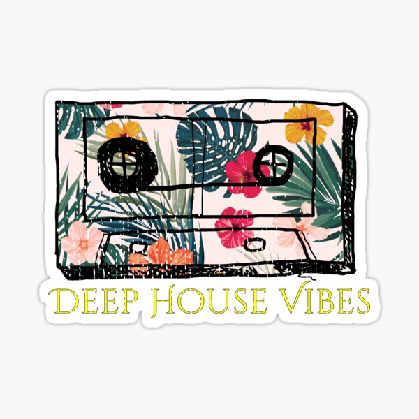 "Deep House Cassette Tape Raver Soulful House" Sticker for Sale by ...