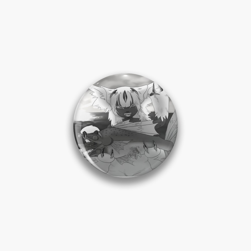 "Faputa with Fish" Sticker for Sale by Moonclaw32 | Redbubble