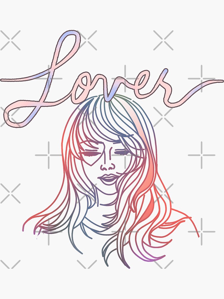 "Taylor Swift Lover Album" Sticker for Sale by cepluk | Redbubble