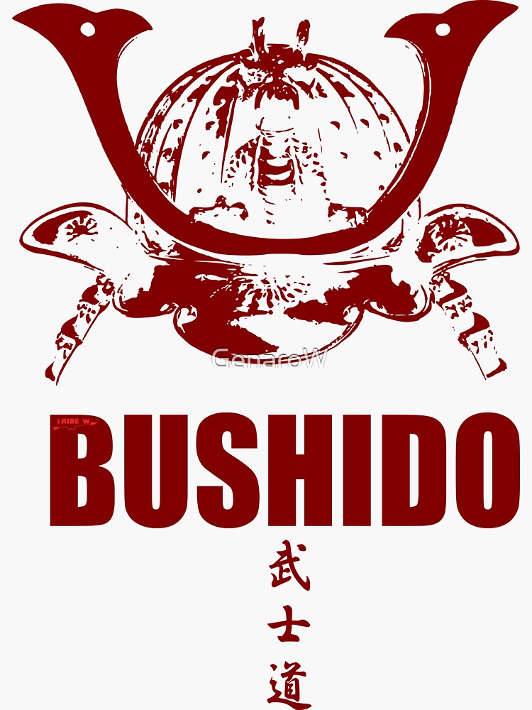 "Bushido the code Samurai" Sticker for Sale by GenaroW | Redbubble
