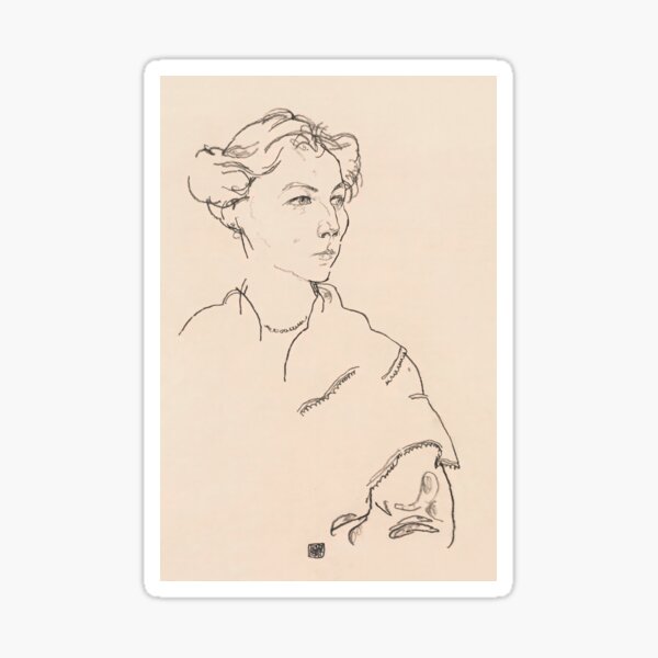 "Egon schieles paintings Egon schiele artwork Egon schiele " Sticker ...