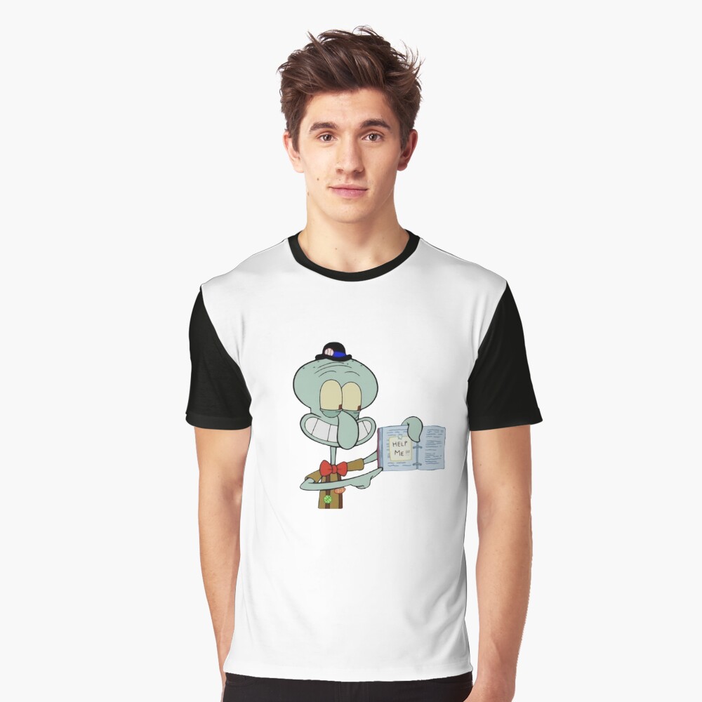 "Squidward Help Me at Krabby O'Mondays" Sticker for Sale by WitchyHippy ...