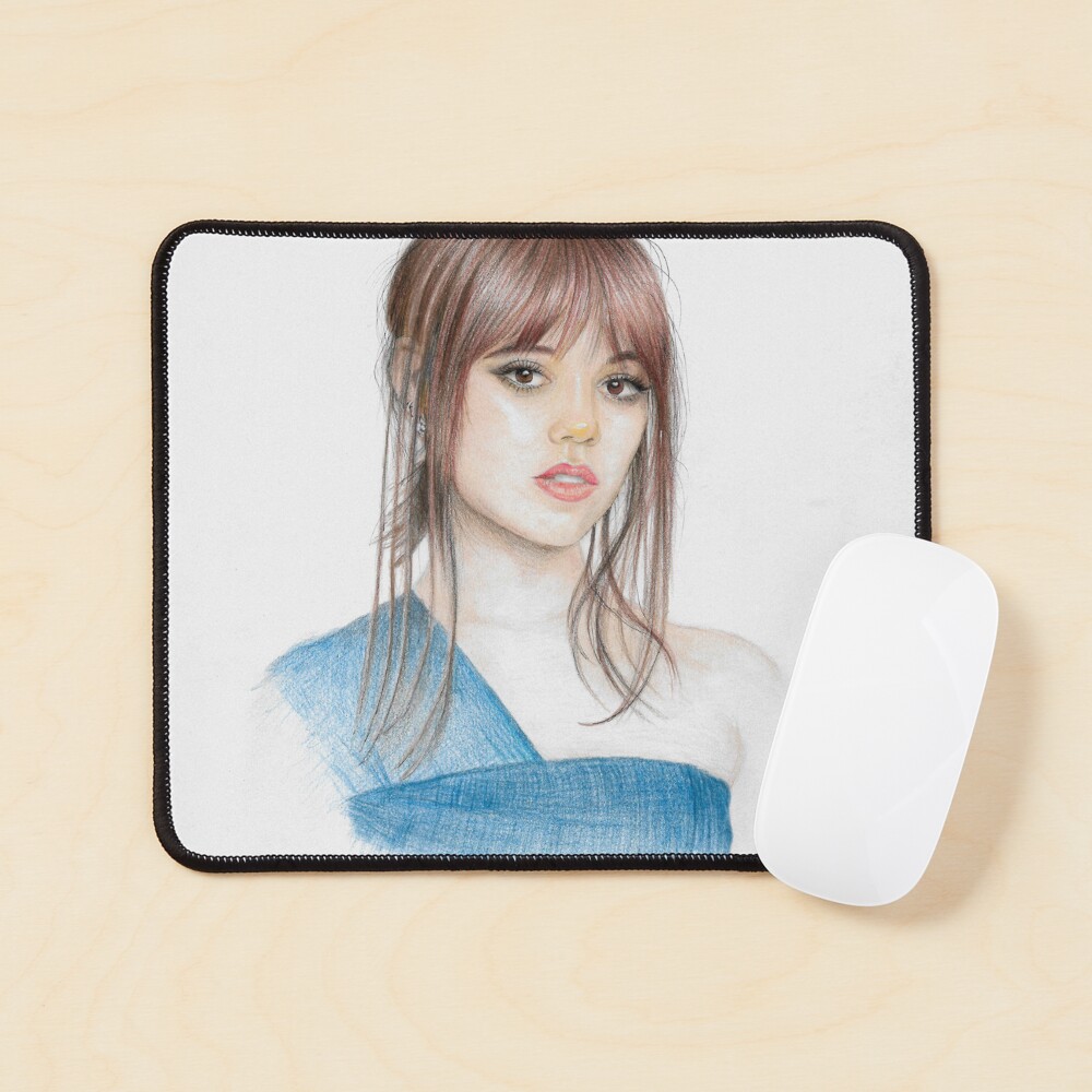 "Jenna Ortega Color Pencil Drawing" Sticker for Sale by Cjartgallery ...