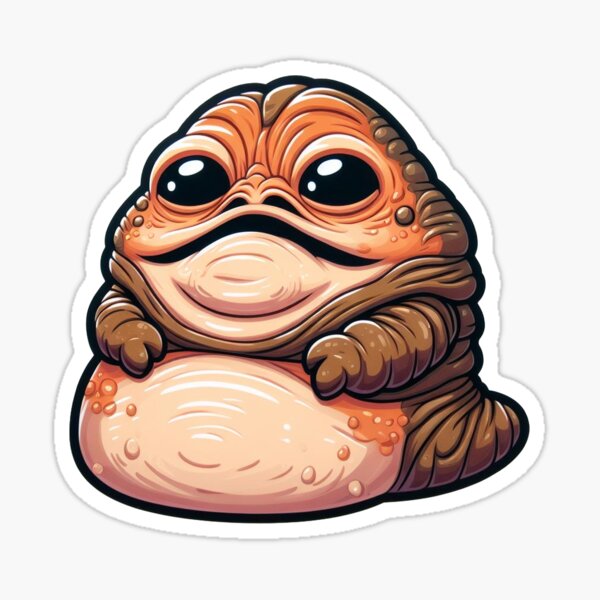 "Jabba" Sticker for Sale by Michael Brown | Redbubble