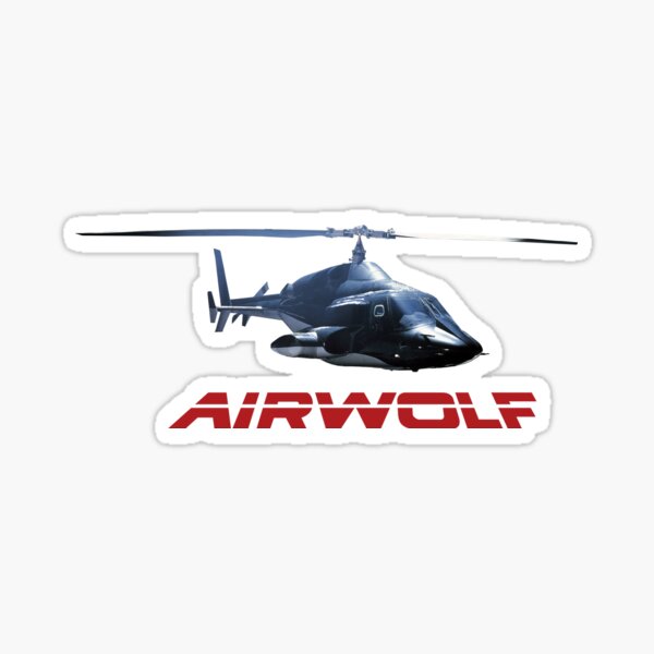 "Airwolf" Sticker for Sale by Andrew-Treherne | Redbubble