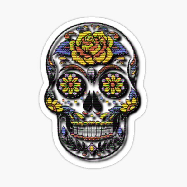"Calaveras" Sticker for Sale by StonePine | Redbubble