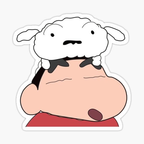 "Shin Chan and Snowy" Sticker by robotradiactivo | Redbubble