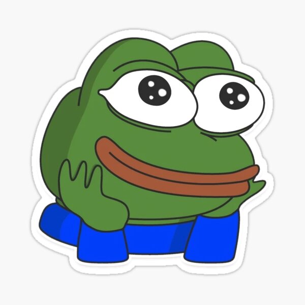 "Emote PEPO LISTENING" Sticker for Sale by kapkoo | Redbubble