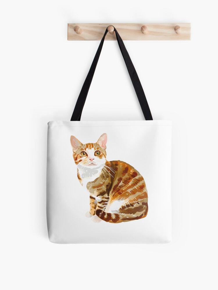 "Ginger Tabby Cat" Tote Bag for Sale by xiao xuans | Redbubble
