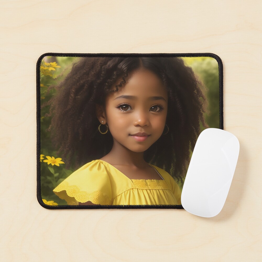 "Cute ebony girl" Poster for Sale by AICreativeArts | Redbubble