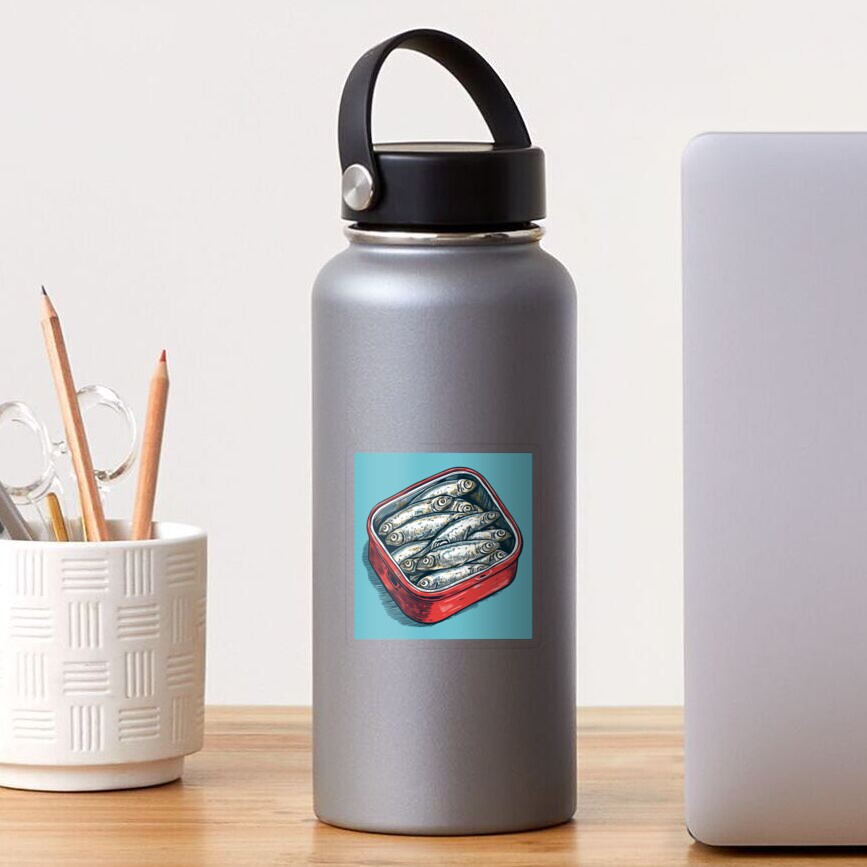"Tinned Fish Illustration" Sticker for Sale by Katherine Keenan | Redbubble