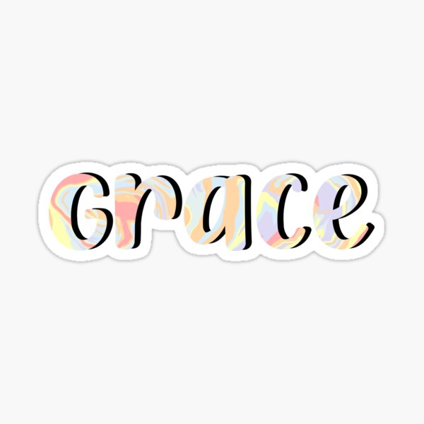 "grace name sticker " Sticker for Sale by Chlosstickers | Redbubble