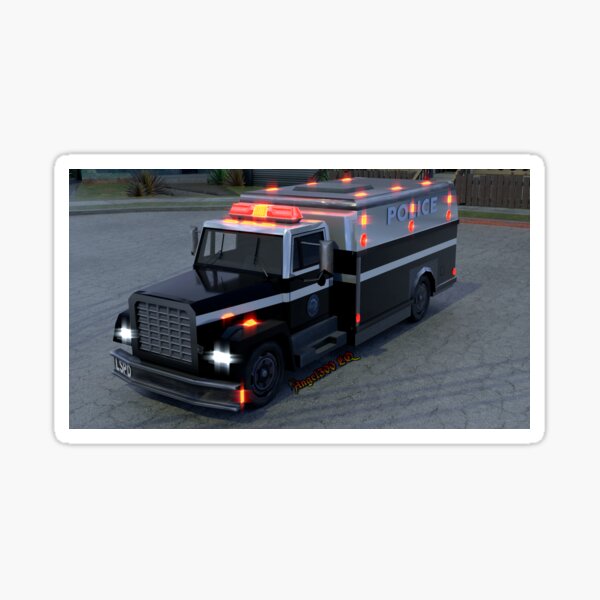 "Enforcer GTA San Andreas" Sticker by Angel300-LQ | Redbubble