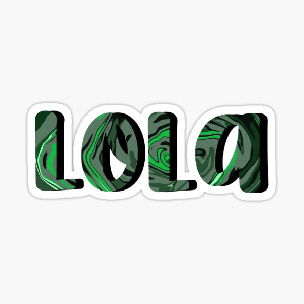 "Lola name sticker " Sticker for Sale by Chlosstickers | Redbubble