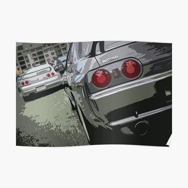 "Nissan Skyline R32" Poster by radestilo | Redbubble