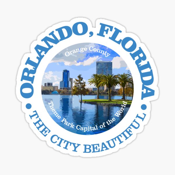"Orlando" Sticker for Sale by curranmorgan | Redbubble