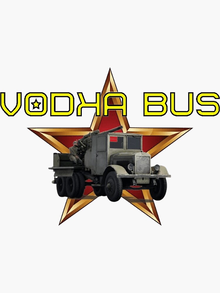 "Vodka Bus" Sticker for Sale by BarracksWear | Redbubble