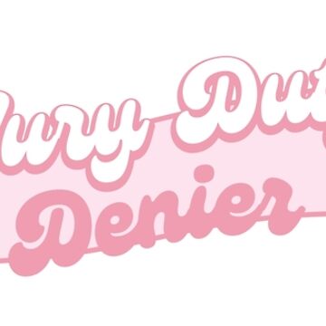 "Jury Duty Denier Sticker" Sticker for Sale by TheWisteriaYard | Redbubble