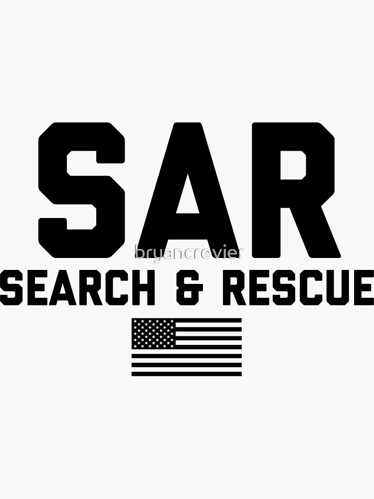 "Search and Rescue SAR" Sticker for Sale by bryancrevier | Redbubble