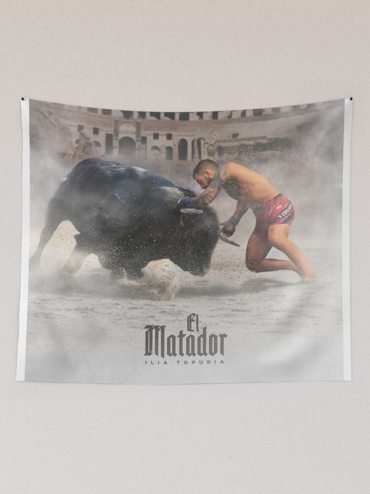 "Ilia Topuria "El Matador" UFC 298" Tapestry for Sale by brain damage ...