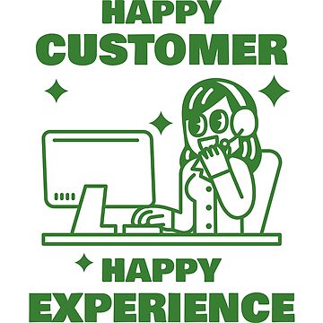 "Call center retro character with funny quote." Sticker for Sale by ...