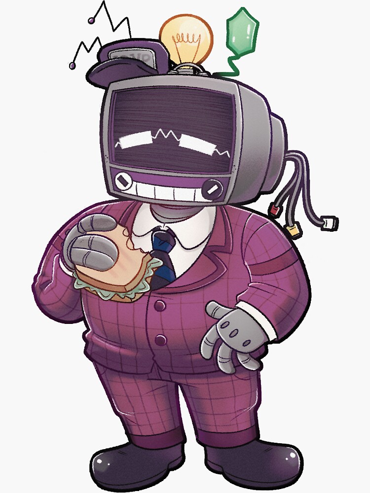 "Multislacker Eating " Sticker for Sale by LotsOfCinnamon | Redbubble