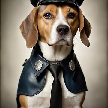 "Beagle police" Art Print for Sale by K9-wallart | Redbubble