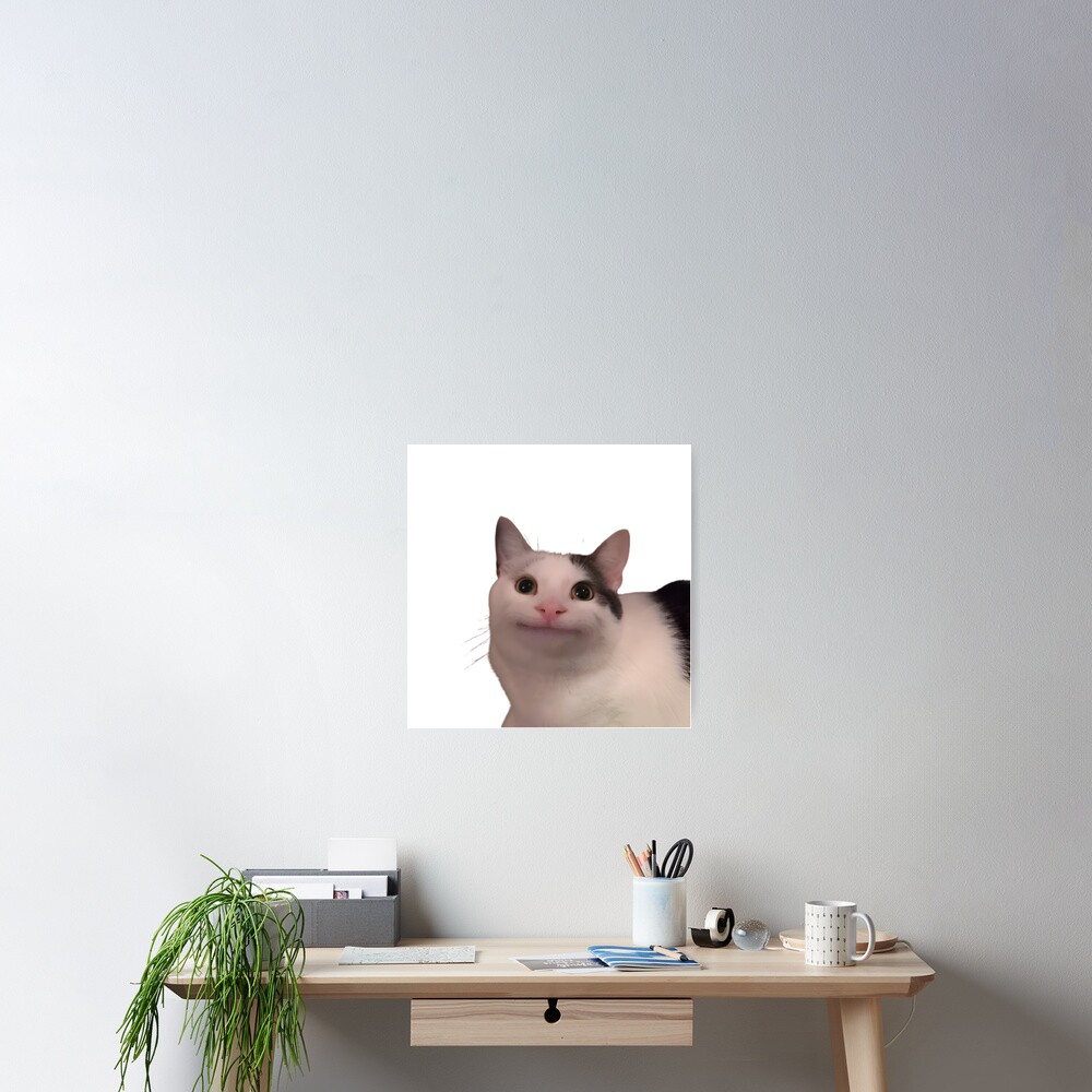 "Real Beluga Meme Cat" Sticker for Sale by Day Dreamer | Redbubble
