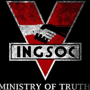 "Ingsoc 1984 ministry of truth" Sticker for Sale by Johnny1312 | Redbubble