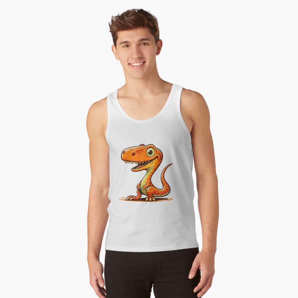 "Cartoon Velociraptor " Sticker for Sale by anewdesignaday | Redbubble