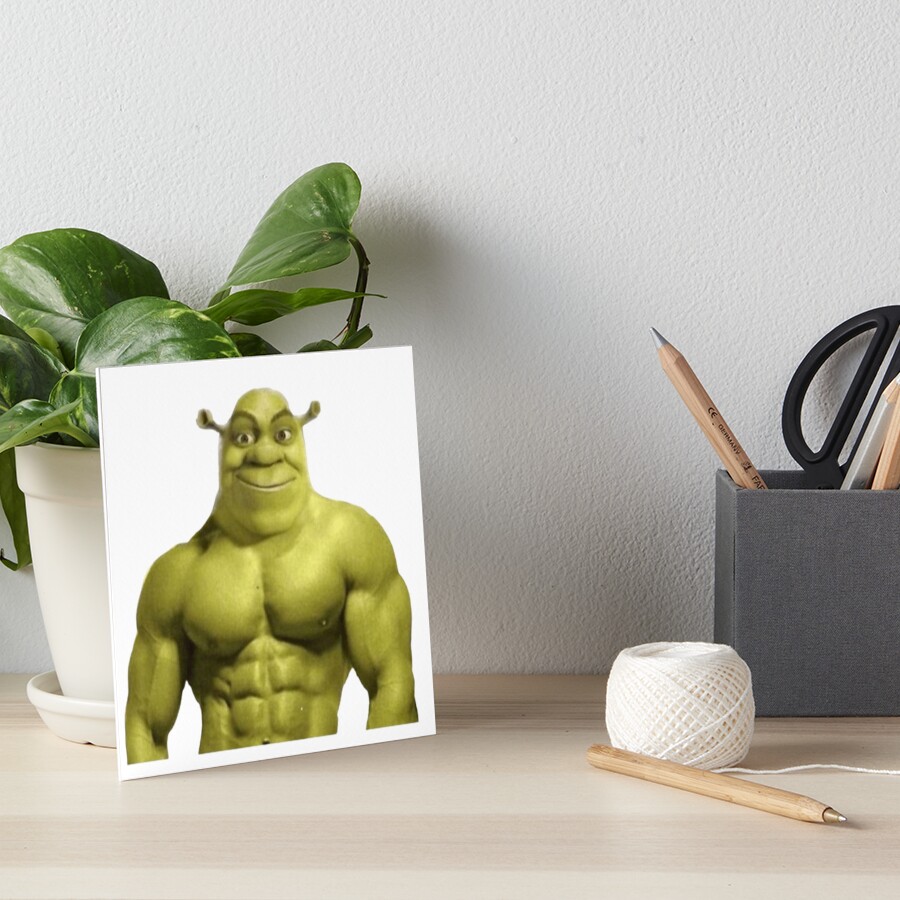 "buff shrek" Poster for Sale by FunkisDesignes | Redbubble