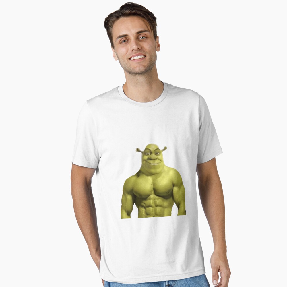 "buff shrek" Sticker for Sale by FunkisDesignes | Redbubble