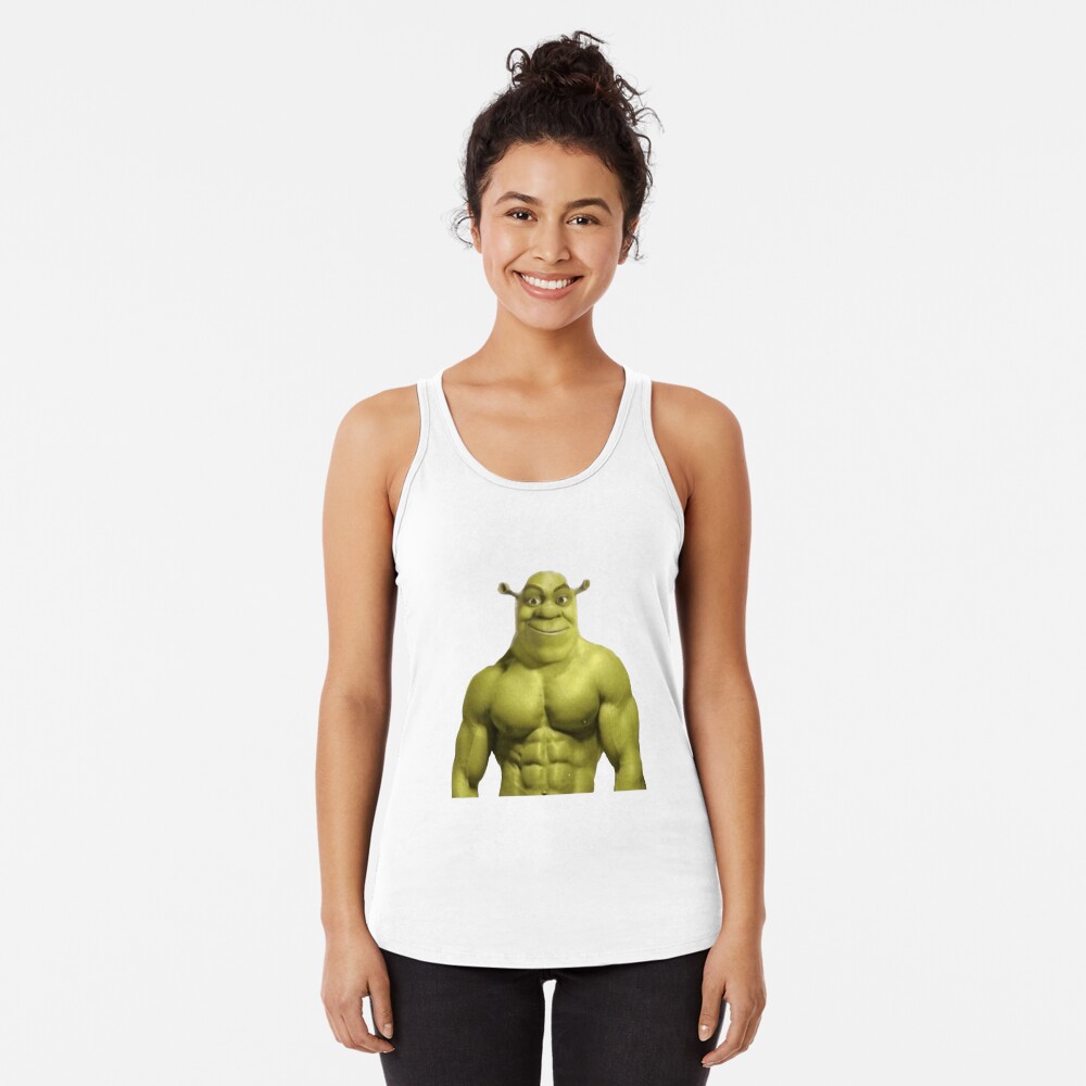"buff shrek" Sticker for Sale by FunkisDesignes | Redbubble