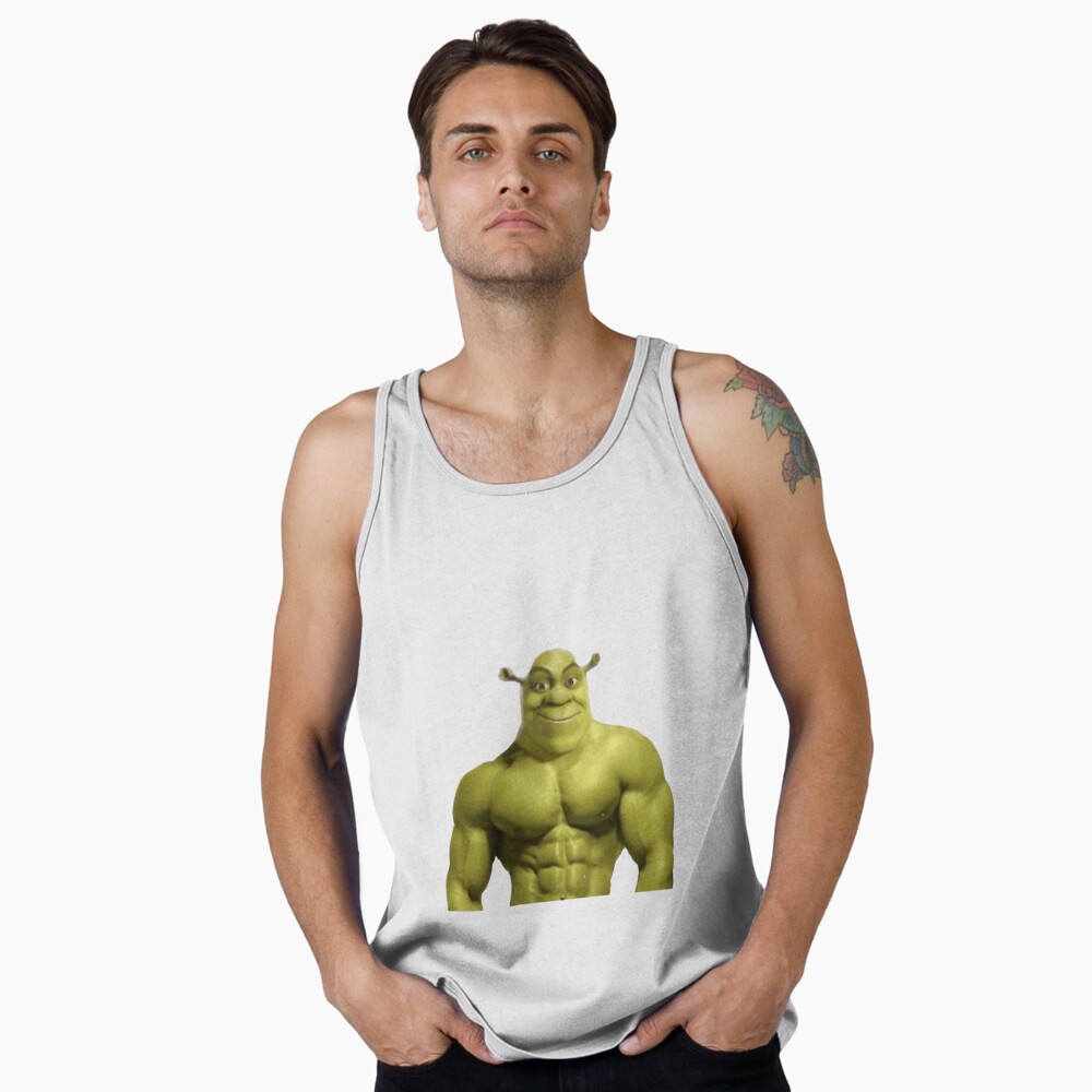 "buff shrek" Sticker for Sale by FunkisDesignes | Redbubble