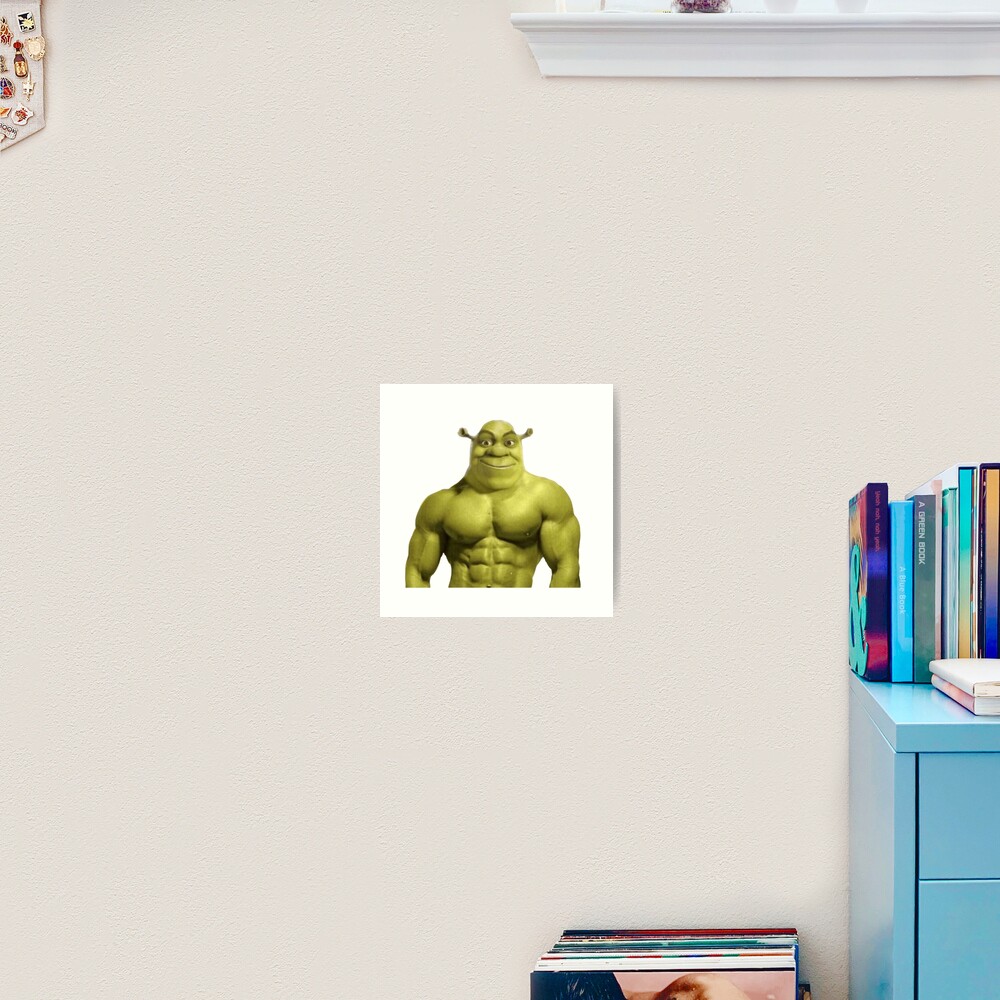"buff shrek" Poster for Sale by FunkisDesignes | Redbubble