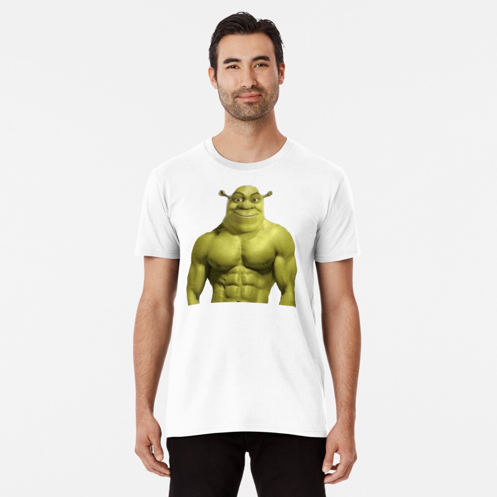 "buff shrek" Sticker for Sale by FunkisDesignes | Redbubble