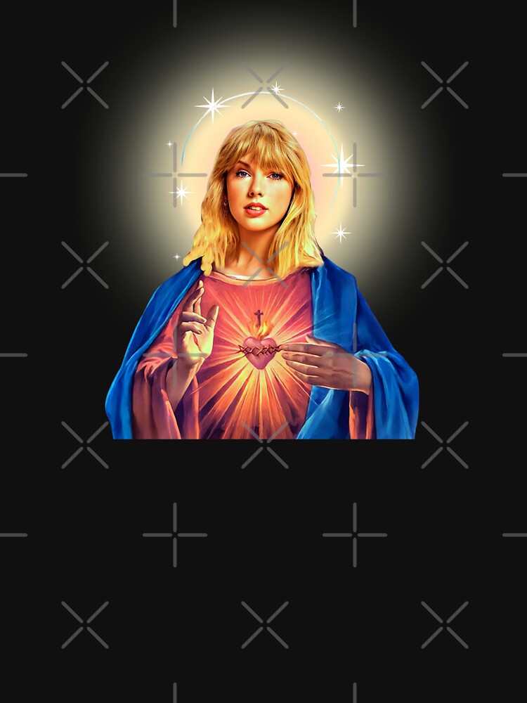 "Jesus Taylor Swift with Sparkles" Essential T-Shirt for Sale by mwagie ...