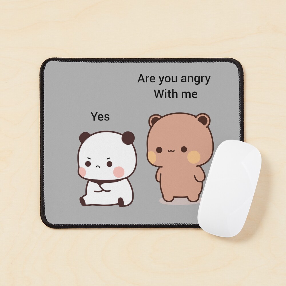 "Why BuBu Panda is angry with DuDu Bear?" Sticker for Sale by Pandety ...