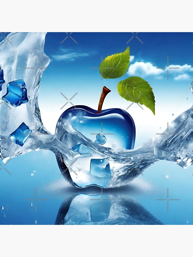 "Water Apple Frutiger Aero" Sticker by NKStanley | Redbubble