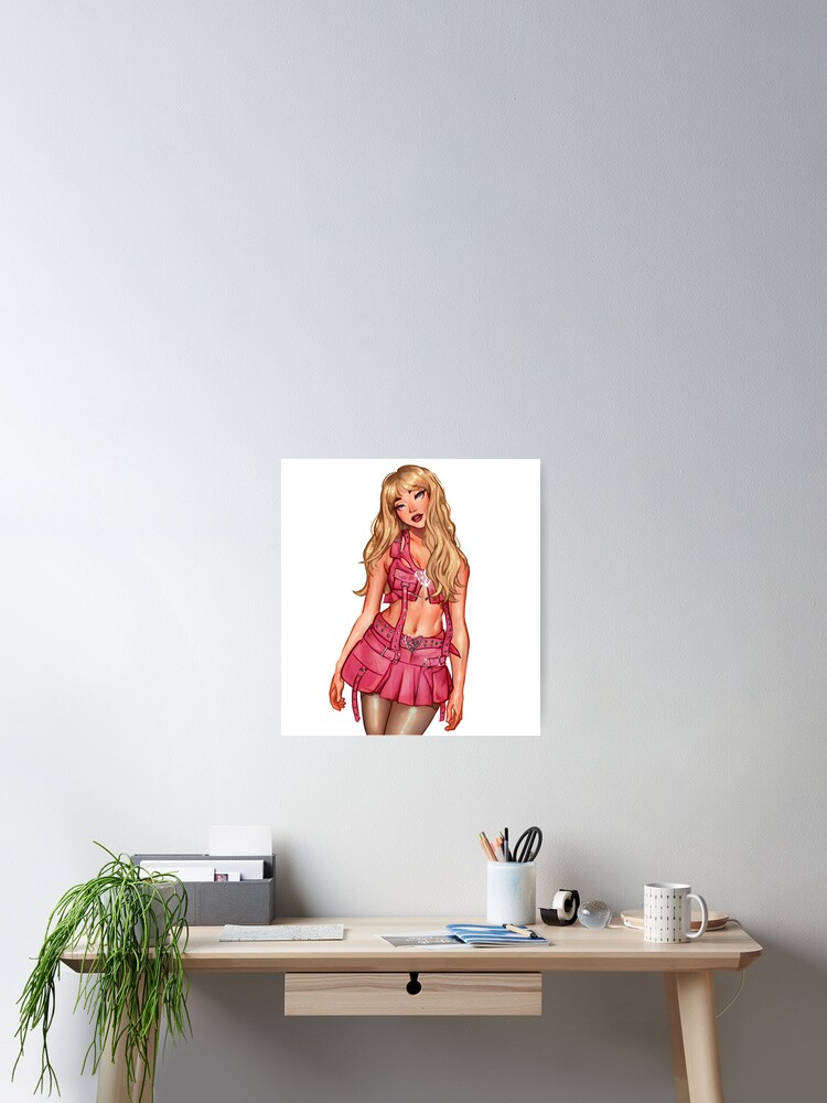 "Sabrina Carpenter Pink Outfit" Poster for Sale by jelyrviashop | Redbubble